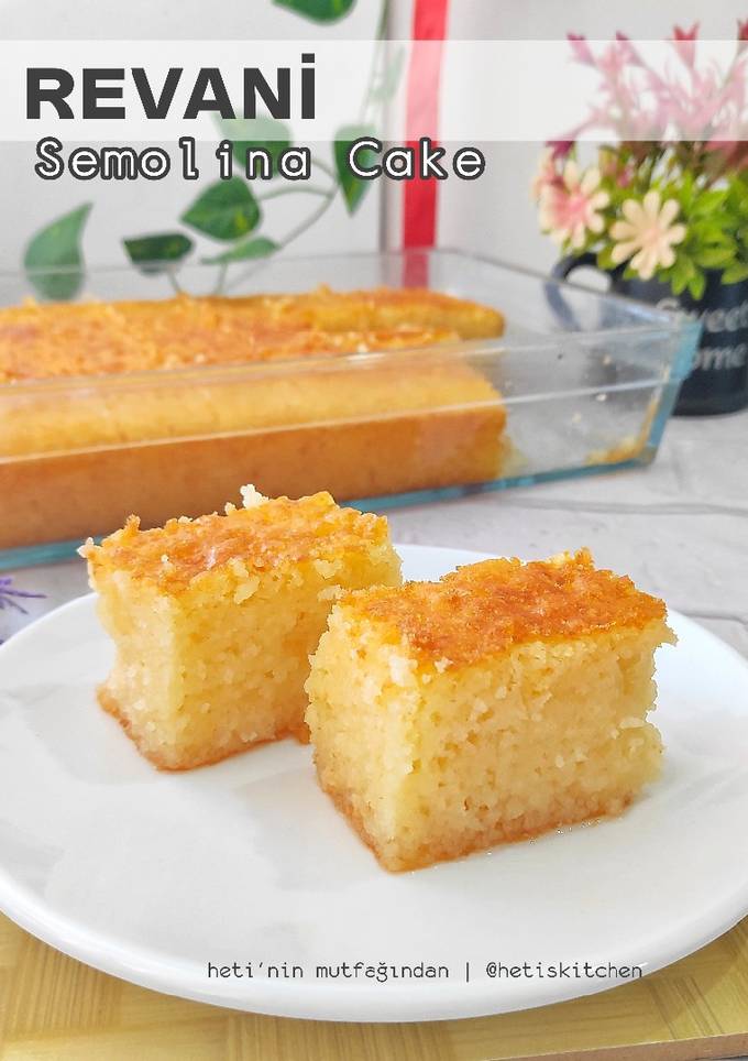 Resep Revani (Turkish Semolina Cake) oleh Heti - Cookpad