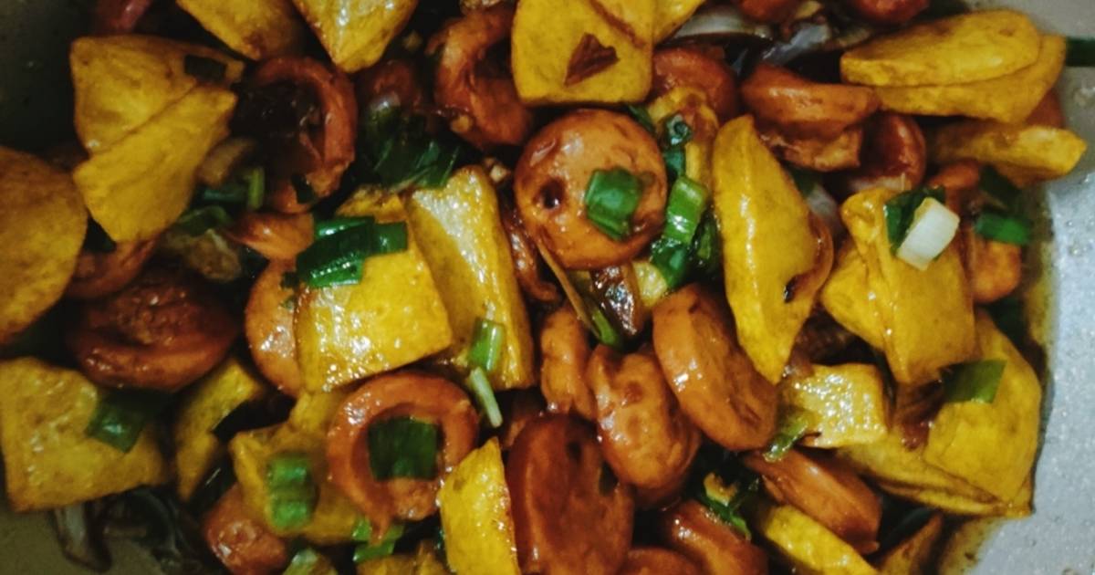 Resep Sosis Kentang Kecap Inggris oleh gayatrifitria - Cookpad