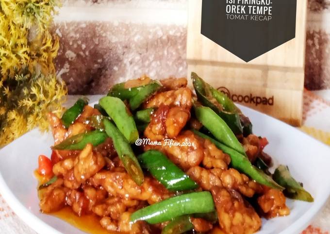 Resep Isi Piringku-Orek Tempe Tomat Kecap oleh Lanjarsih/Mama Fifian ( MasakanRumahan) - Cookpad