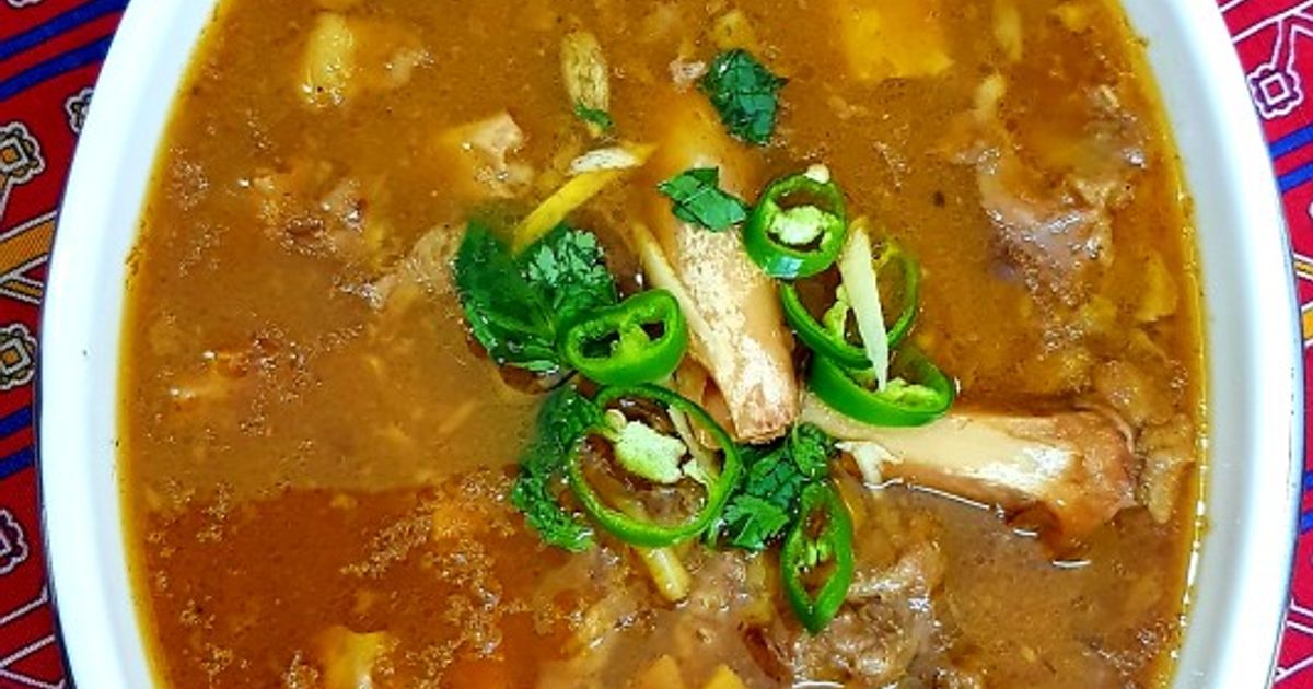 Trotter (Goat Payee) Recipe by Sadia Alvi - Cookpad