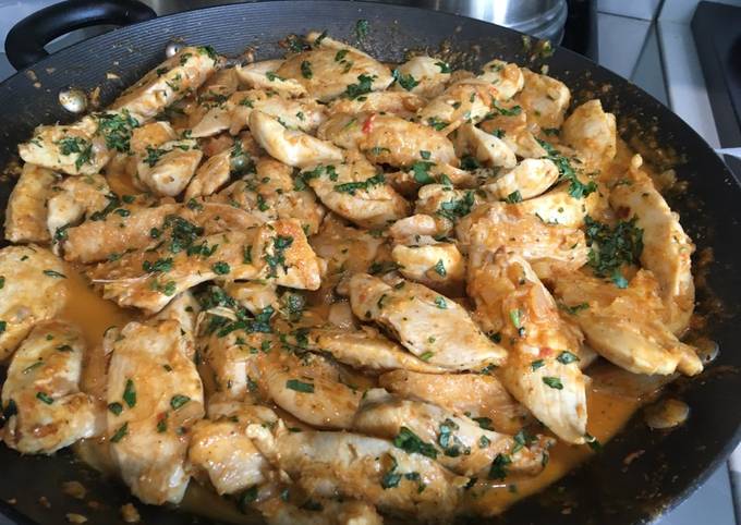 Pechuga de pollo al curry y leche de coco Receta de Rosa Berrio- Cookpad