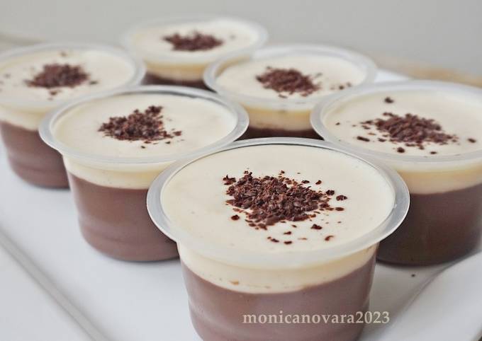 Resep Puding Cokelat & Vla vanilla oleh Monica Novara H. - Cookpad