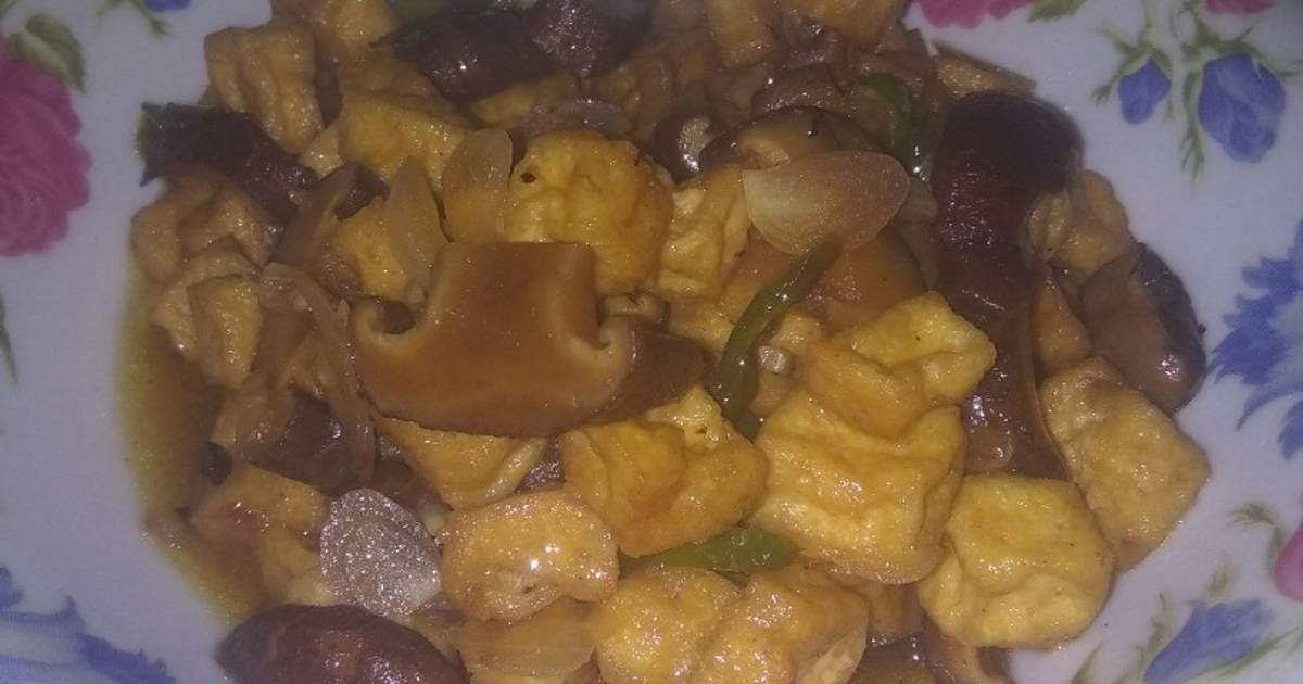Resep Tumis Tahu Jamur Shitake oleh Riedha Rahmat - Cookpad