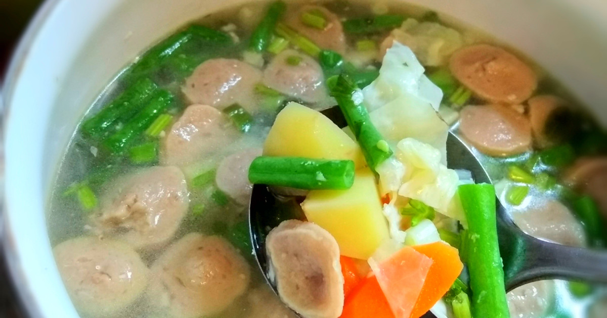 Resep Sayur Sop Baso Simple oleh Septi ST - Cookpad