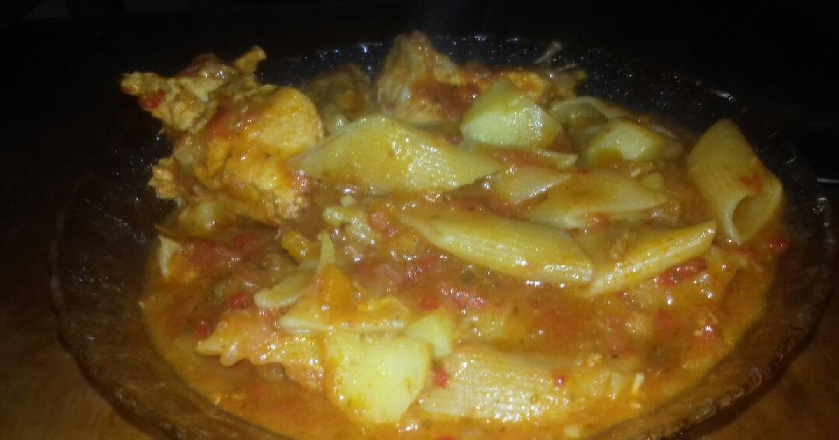 Guiso De Pollo y Mostacholes 🍜🍗 Receta de Diamela 😚- Cookpad