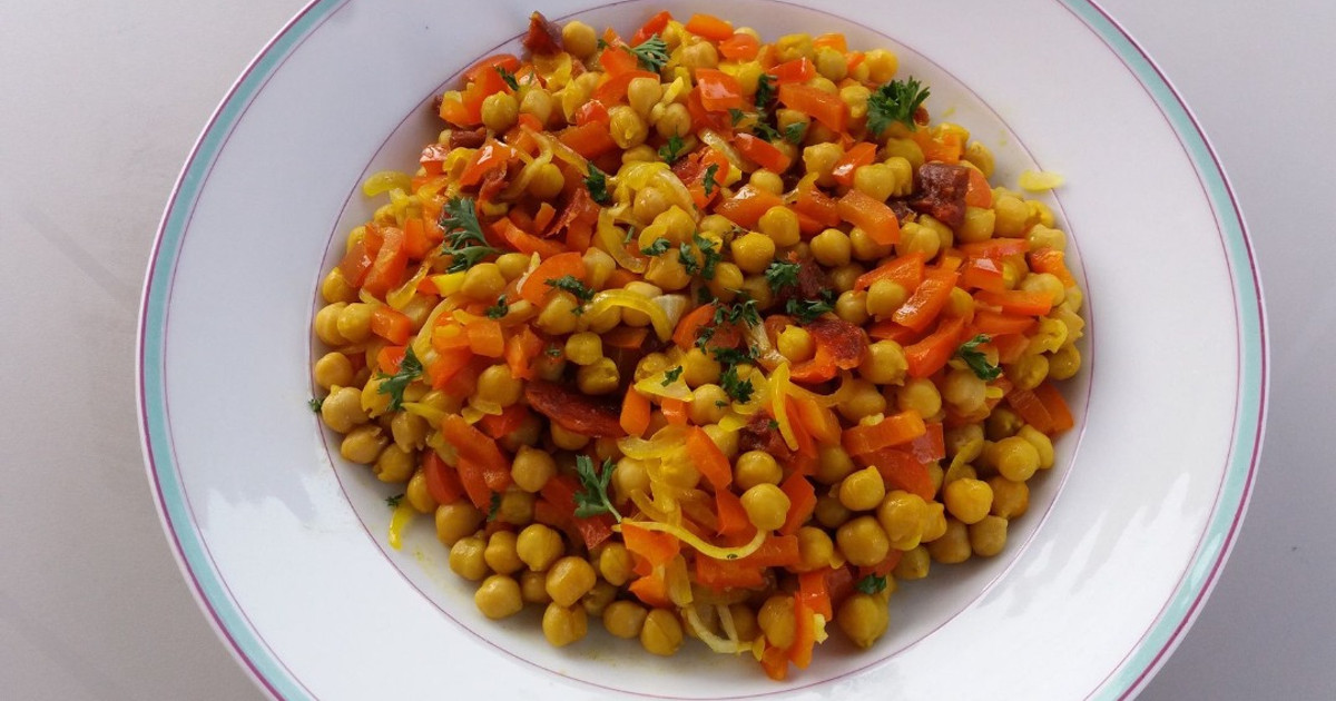 Mijoté De Pois Chiches Au Chorizo Et Aux Poivrons de Grain2Sucre - Cookpad