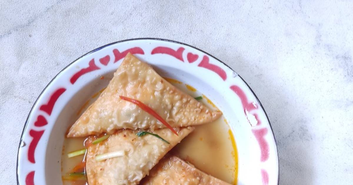 11 resep cara membuat pangsit mercon enak dan mudah - Cookpad