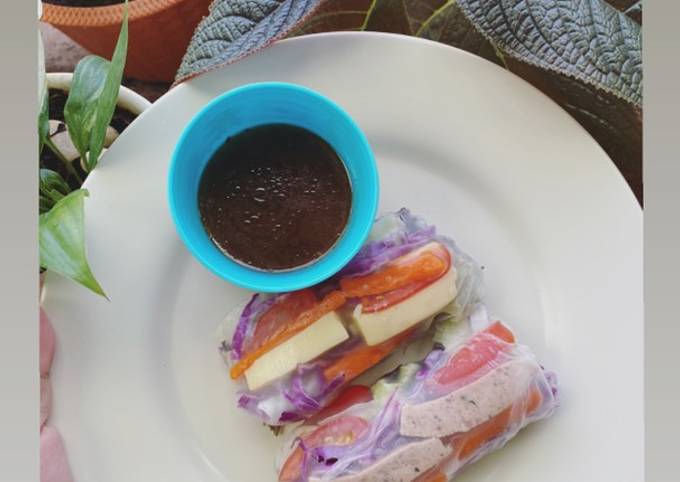 Resep Salad Wrap Rice Paper oleh Rr Ayu Mirmaningtyas - Cookpad