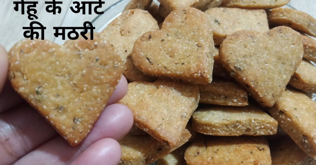 Wheat Flour Mathri Recipe by Chhaya Chouhan - Cookpad