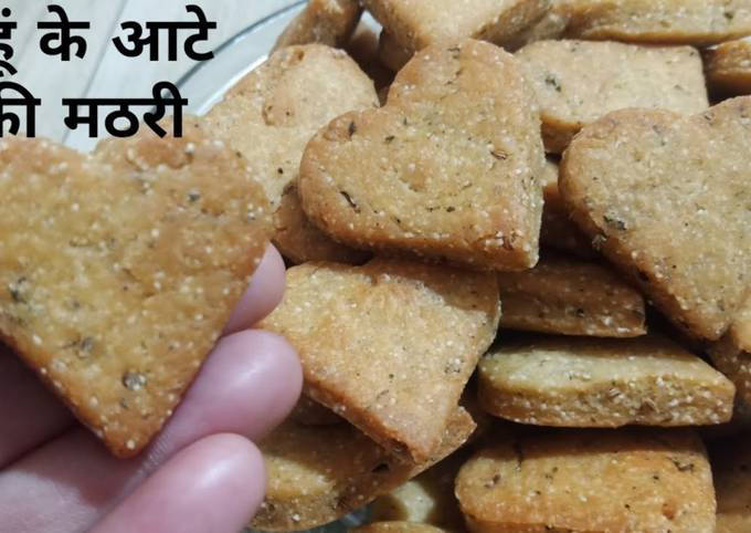 Wheat Flour Mathri Recipe by Chhaya Chouhan - Cookpad