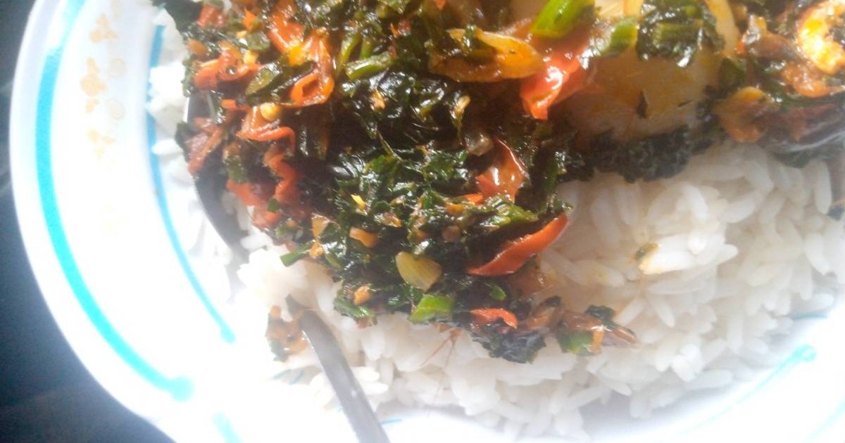 White rice and vegetable sauce😋💕 Recipe by mmadu favour - Cookpad