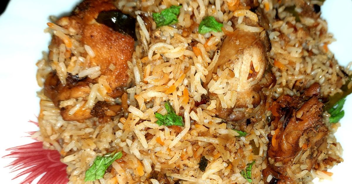 Fried Chicken Biryani Recipe by Uzma Syed - Cookpad
