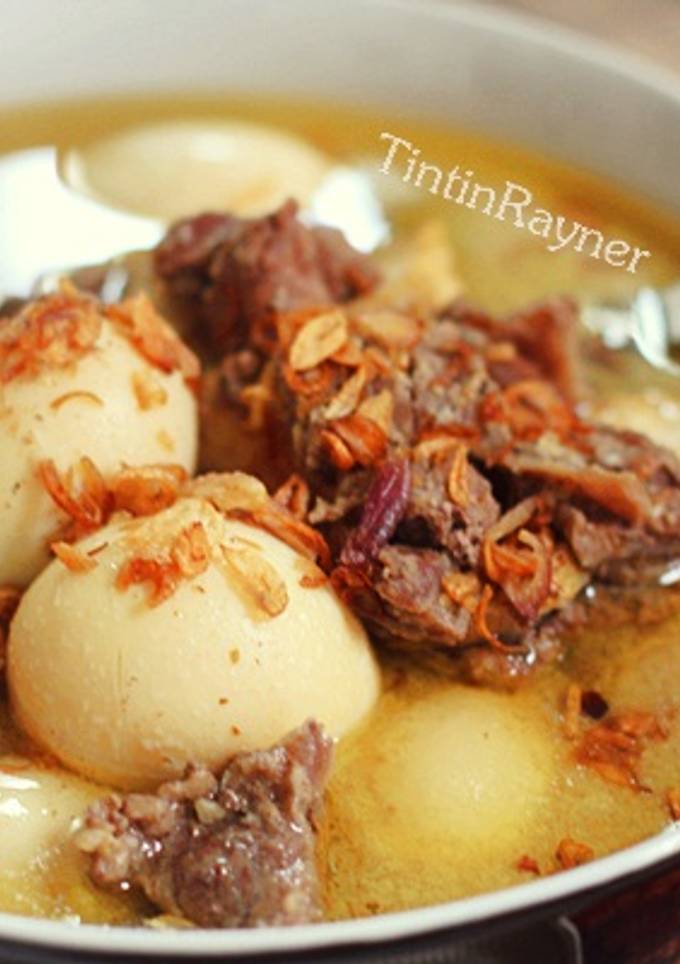 Resep Terik Daging Sapi Tahu Telor langsung Enakk :D resep Keluarga ...