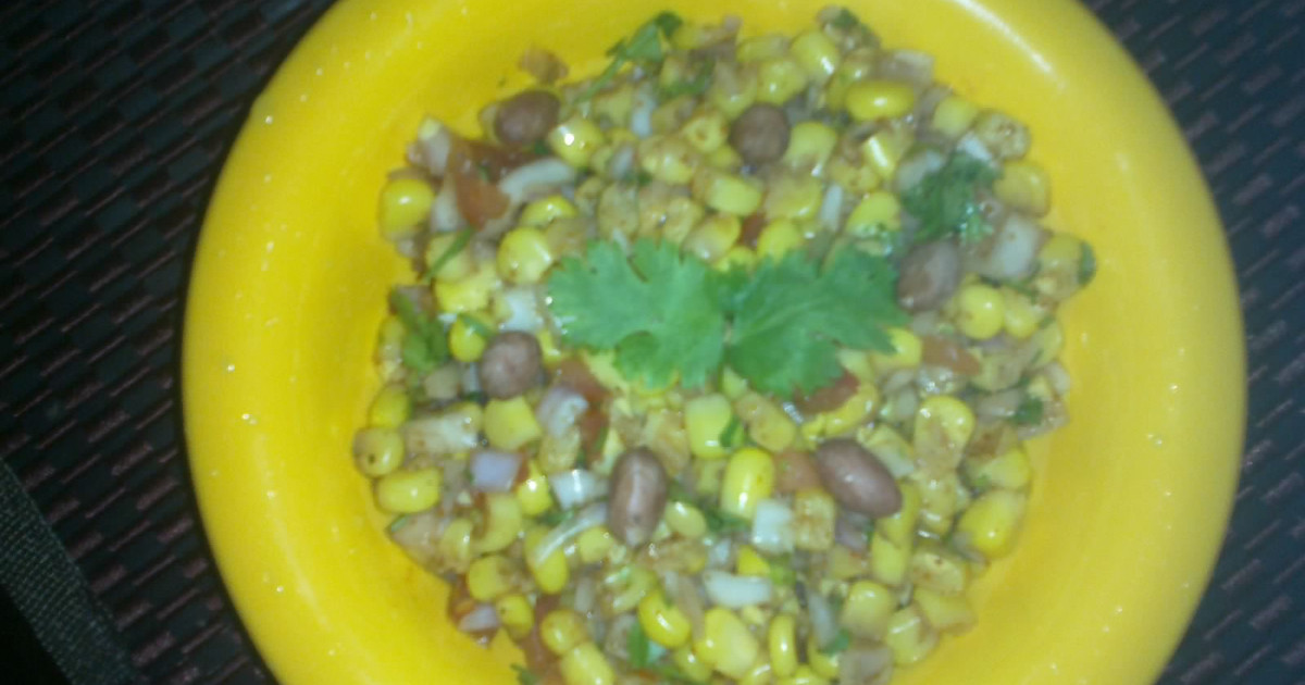 Sweet Corn Chaat Recipe by Teena Mathew - Cookpad