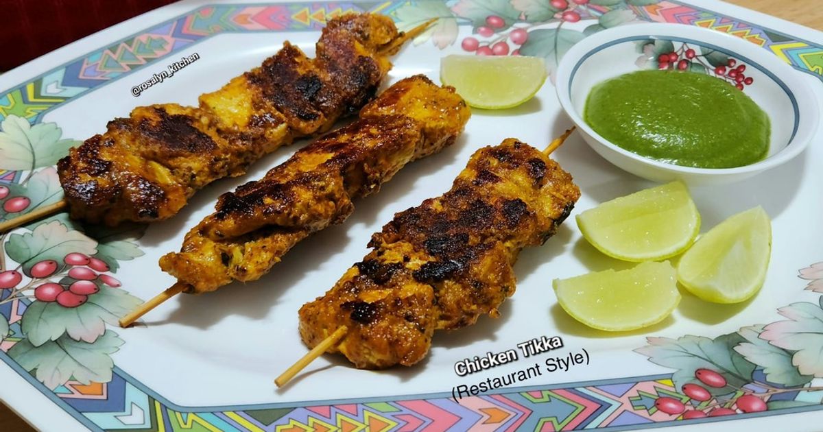 Chicken Tikka (Restaurant Style) Recipe by Rosalyn John - Cookpad
