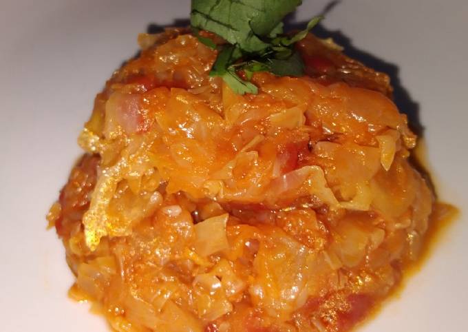 Guiso de repollo Receta de Gloria Uribe- Cookpad