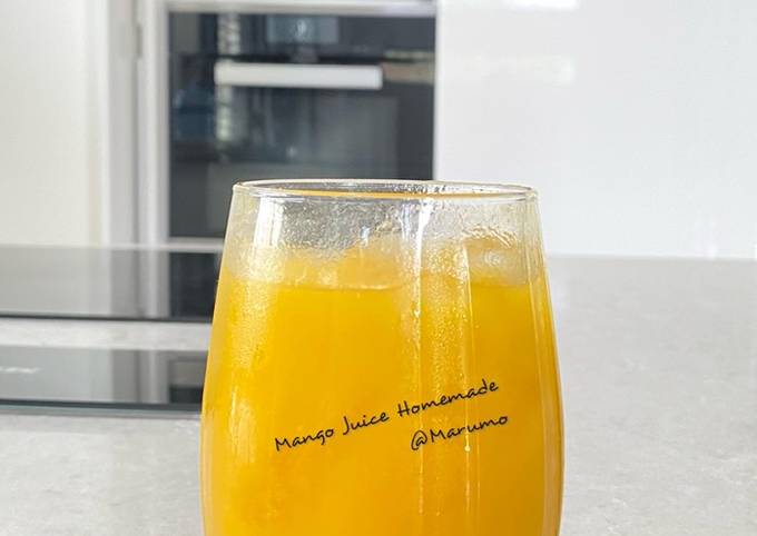 Mango Juice Homemade Recipe by Pakprawee - Cookpad
