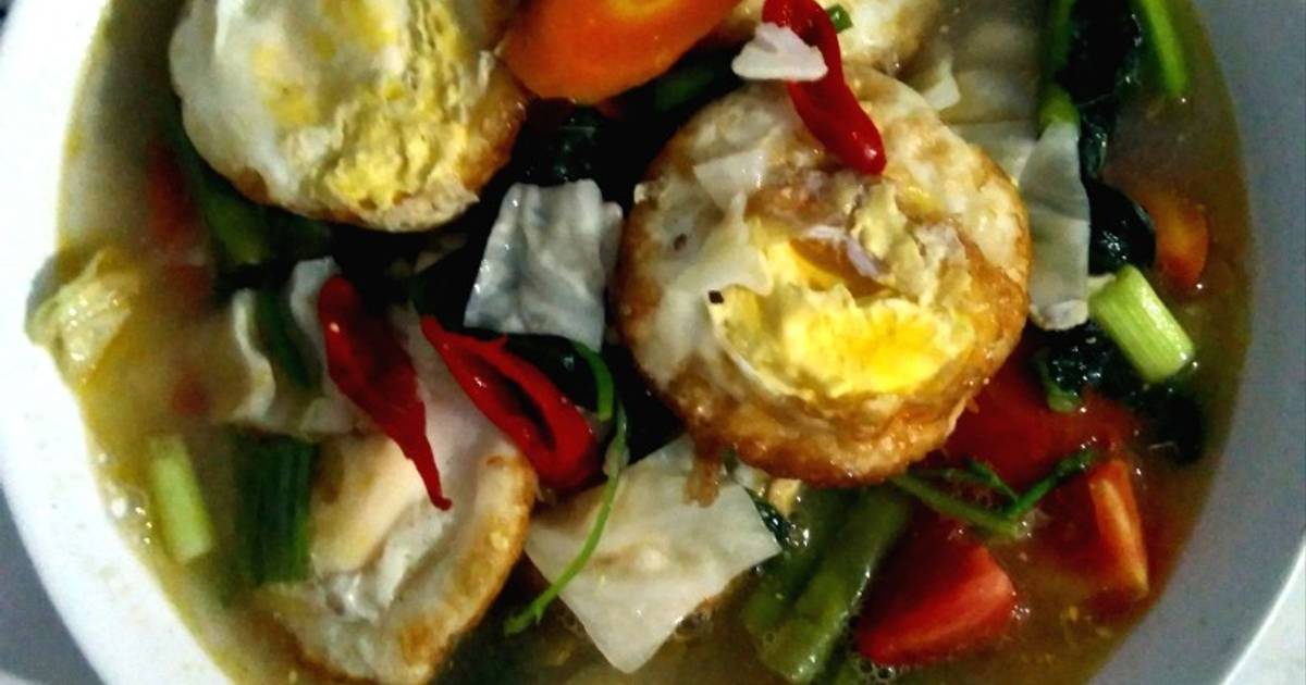 28 resep sup bayam telur tomat enak dan mudah - Cookpad