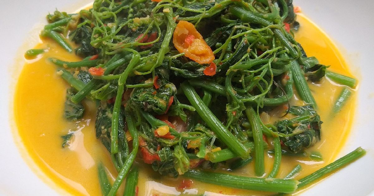 Resep daun labu sayur santan rumahan enak dan mudah - Cookpad