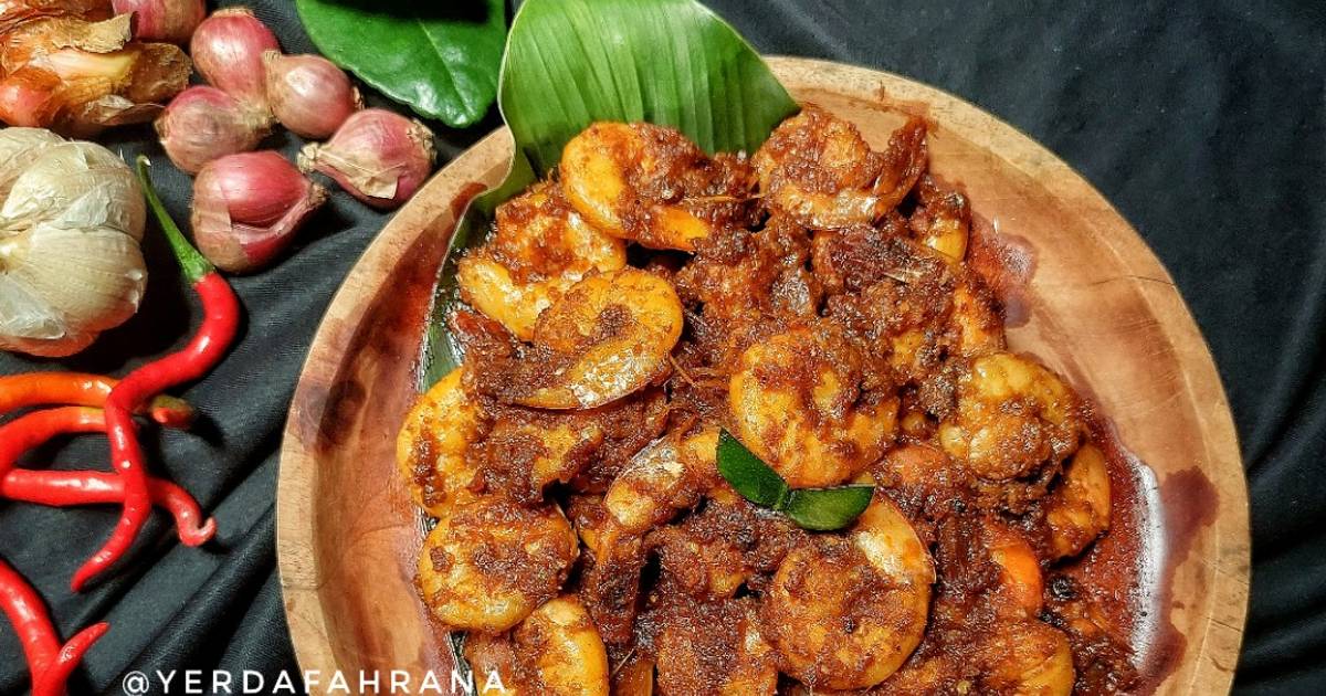 Resep Rendang Udang Klasik 예르다🦐 oleh Yerda Fahrana 예르다 파흐라나 - Cookpad