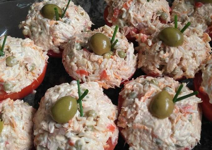 Tomates rellenos Receta de Ana G.- Cookpad