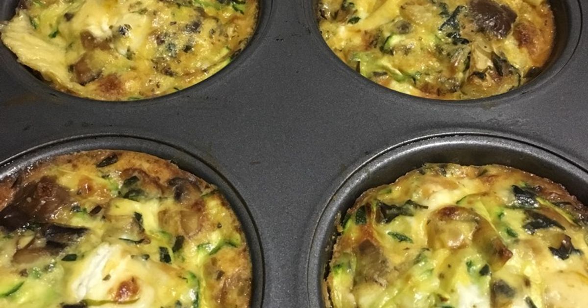 Mini Crustless Veggie Quiches Recipe by Dominique Solomon - Cookpad
