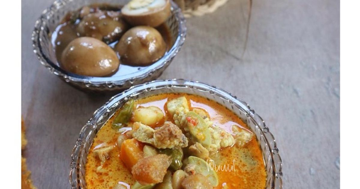 Resep (Ketupat) Sayur Godog Cecek Sapi oleh Wuwut Ummu Safa - Cookpad
