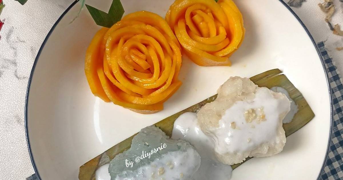 Resep Manggo Sticky Rice Bunga Telang & Original #502 oleh DiYos Nie ...
