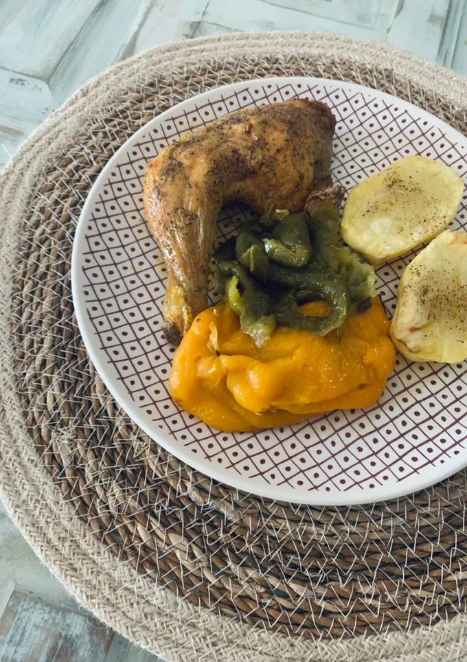 Contramuslo de pollo en Air Fryer Receta de Mireia12mcm- Cookpad