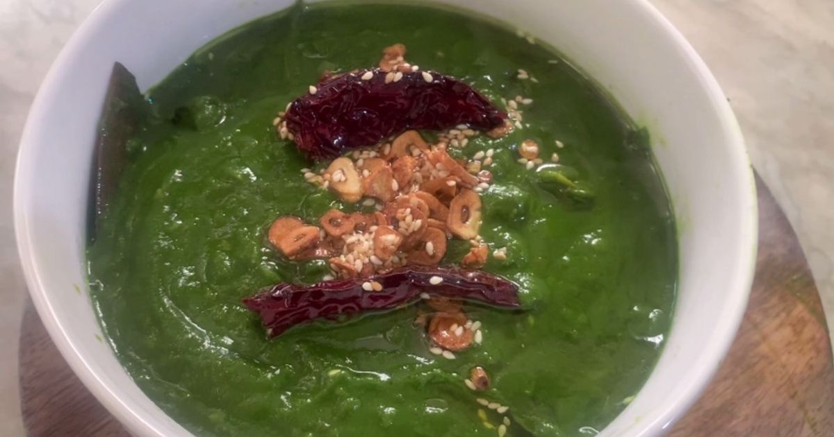 Lasooni Palak Recipe।Dhaba Style Lasooni Palak Recipe Recipe by ...