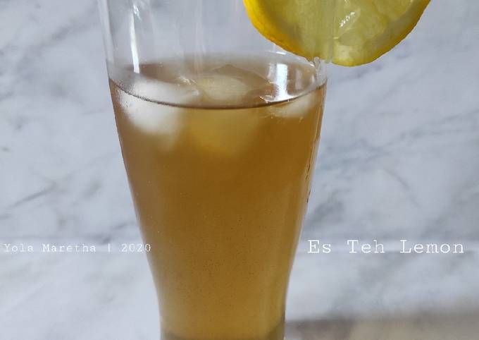 Resep Es teh lemon oleh Maretha - Cookpad
