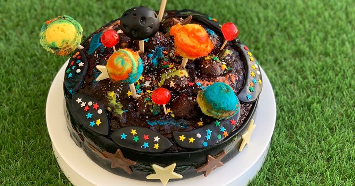 Outer Space Cake Recipe By Diko