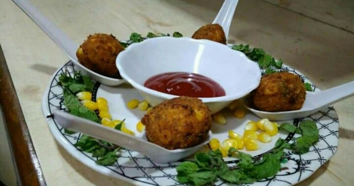 Cheese Corn Balls Recipe by Simran Rohra - Cookpad