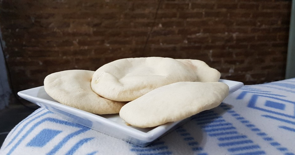 Pan árabe Fácil Y Rápido Receta de Luana Cocina