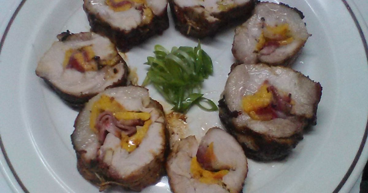 lomo relleno frutas - 45 recetas caseras- Cookpad