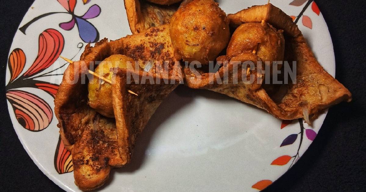 French toast + yam ball Recipe by Khady Dharuna - Cookpad