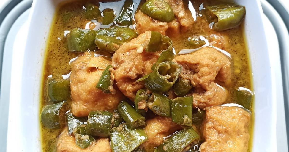 Resep Sayur tahu cabe hijau khas cirebon oleh intan aja - Cookpad
