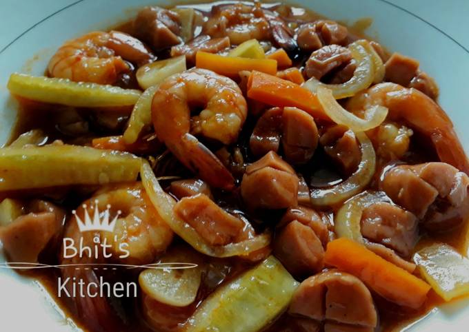 Resep Udang Sosis Saos Tomat oleh Bhit's Kitchen - Cookpad