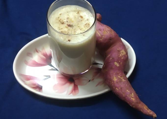 Sweet potato milk shake Recipe by DrPushpa Dixit - Cookpad