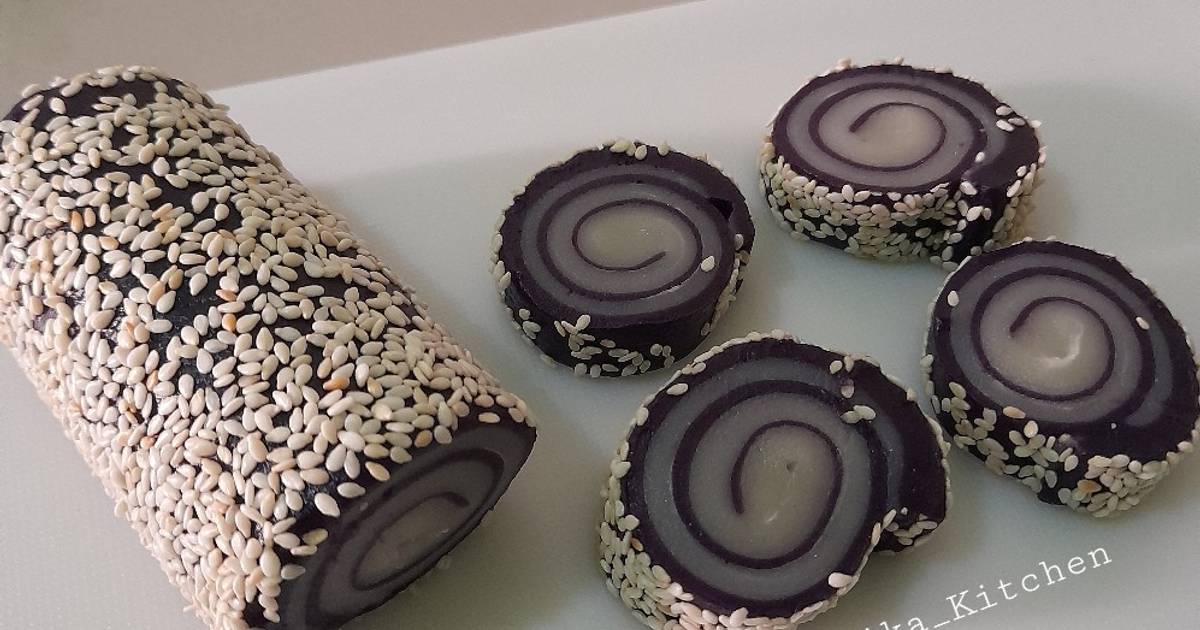 Resep Mochi Gulung Talas oleh Mommika Kitchen - Cookpad