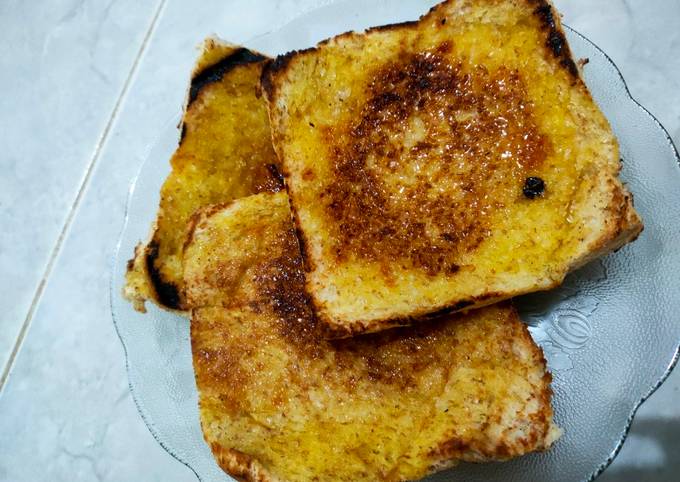 Resep Roti tawar toast gula pasir oleh yunita - Cookpad