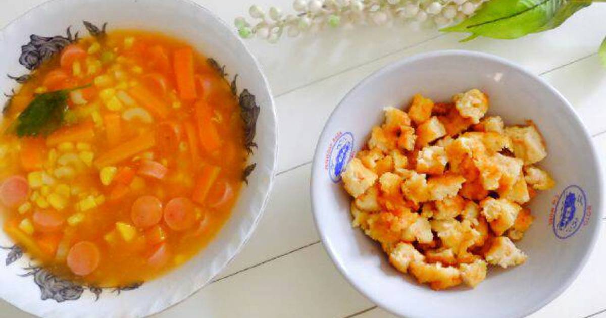 Resep Sup merah + roti udang oleh JKK kitchen By Fizca - Cookpad