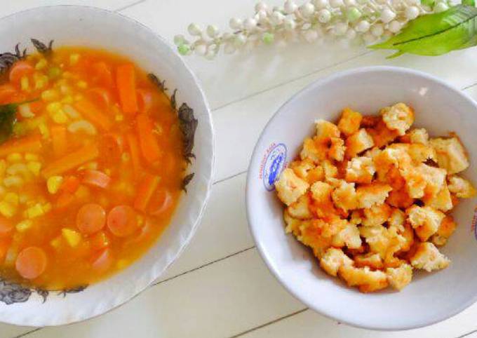 Resep Sup merah + roti udang oleh JKK kitchen By Fizca - Cookpad