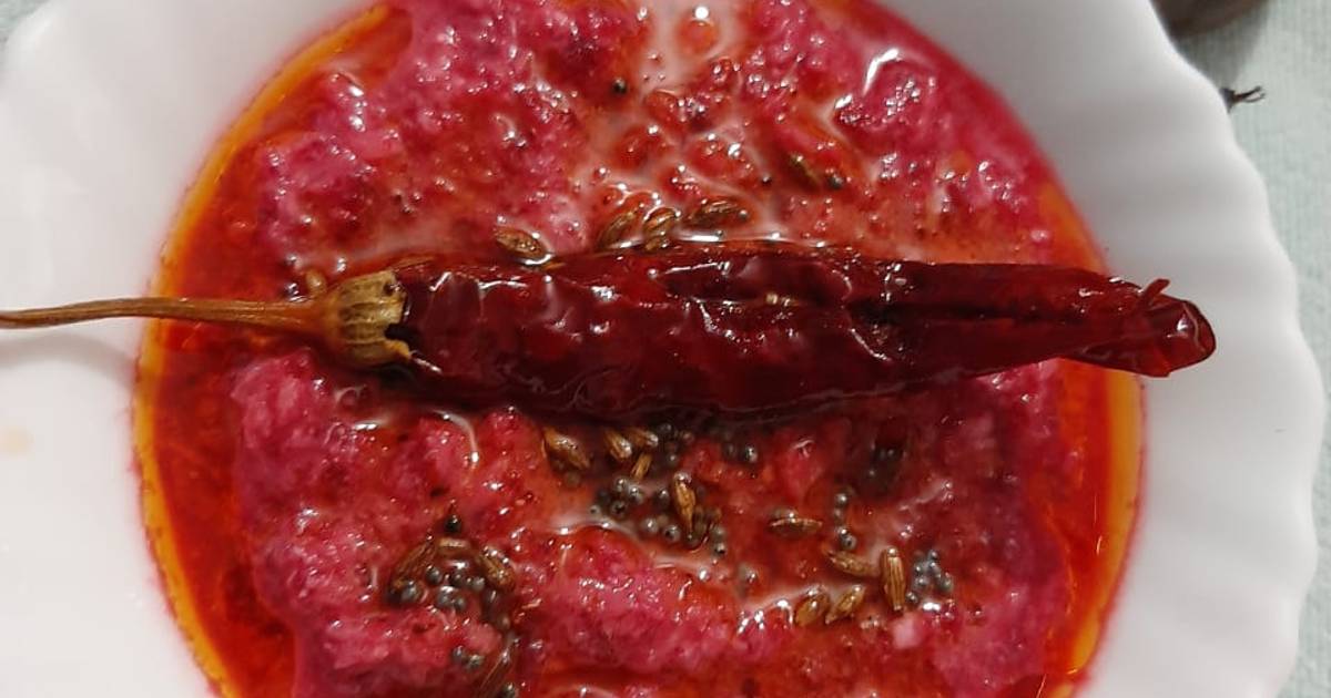 Hiral Pandya Shukla દ્વારા રેસીપી બીટરુટ પછડ઼ી (Beetroot Pachadi Recipe ...