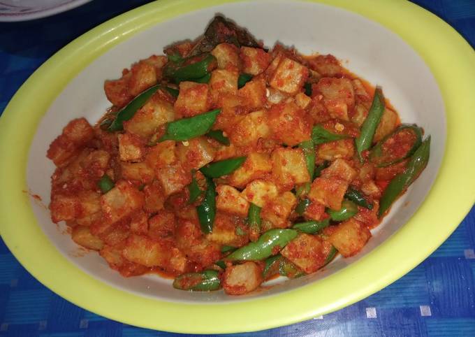 Resep Sambel goreng kentang cabe ijo oleh Nur Hikmah - Cookpad