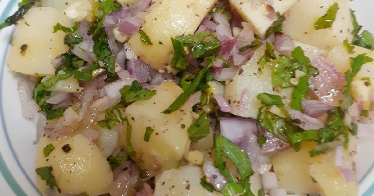 Lebanese Potato Salad With Lemon & Mint Recipe by Bina Samir Telivala ...