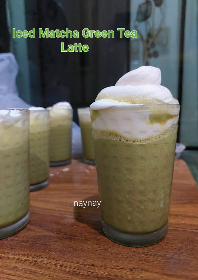 Resep Iced Matcha Green Tea Latte oleh NayNay - Cookpad
