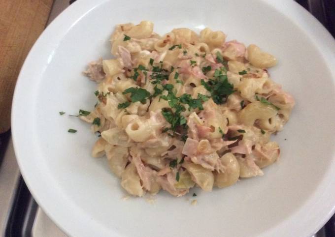 Fideos Codito con Atún Receta de sandra iezzi- Cookpad