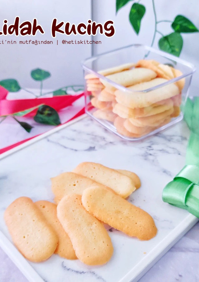 Resep Kue Lidah Kucing (Tanpa Cetakan) oleh Heti - Cookpad