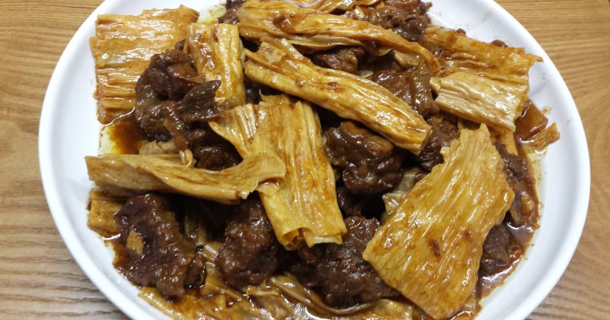 Resep Olahan Daging Sapi And Kembang Tahu Oleh Carrera Fedora Cookpad